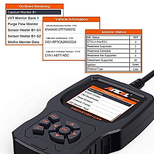 ANCEL AD530 Vehicle OBD2 Scanner with ANCEL Protective Case Storage Bag