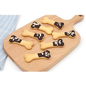 6 Pieces Dog Bone Cookie Cutters, Bone Shape Cookie Cutters set Stainless Steel Biscuit Mold for Dog Cat Homemade Treats 5", 4.5", 3.5", 3.25", 2.15"