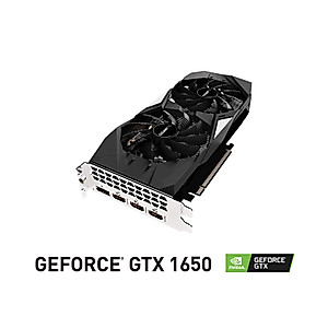 Gigabyte Gv-N1650OC-4GD GeForce GTX 1650 OC 4G Graphics Card, 2X Windforce Fans, 4GB 128-Bit GDDR5, Video Card