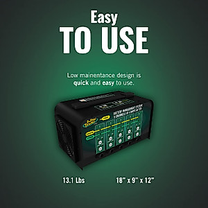 Battery Tender 5 Bank Multibank Charger - 20 AMP (4 AMPs Per Bank) - Selectable 12V / 6V - Smart and Switchable 12V Multi Battery Charger and Maintainer for Automotive and Marine - 021-0133-DL-WH
