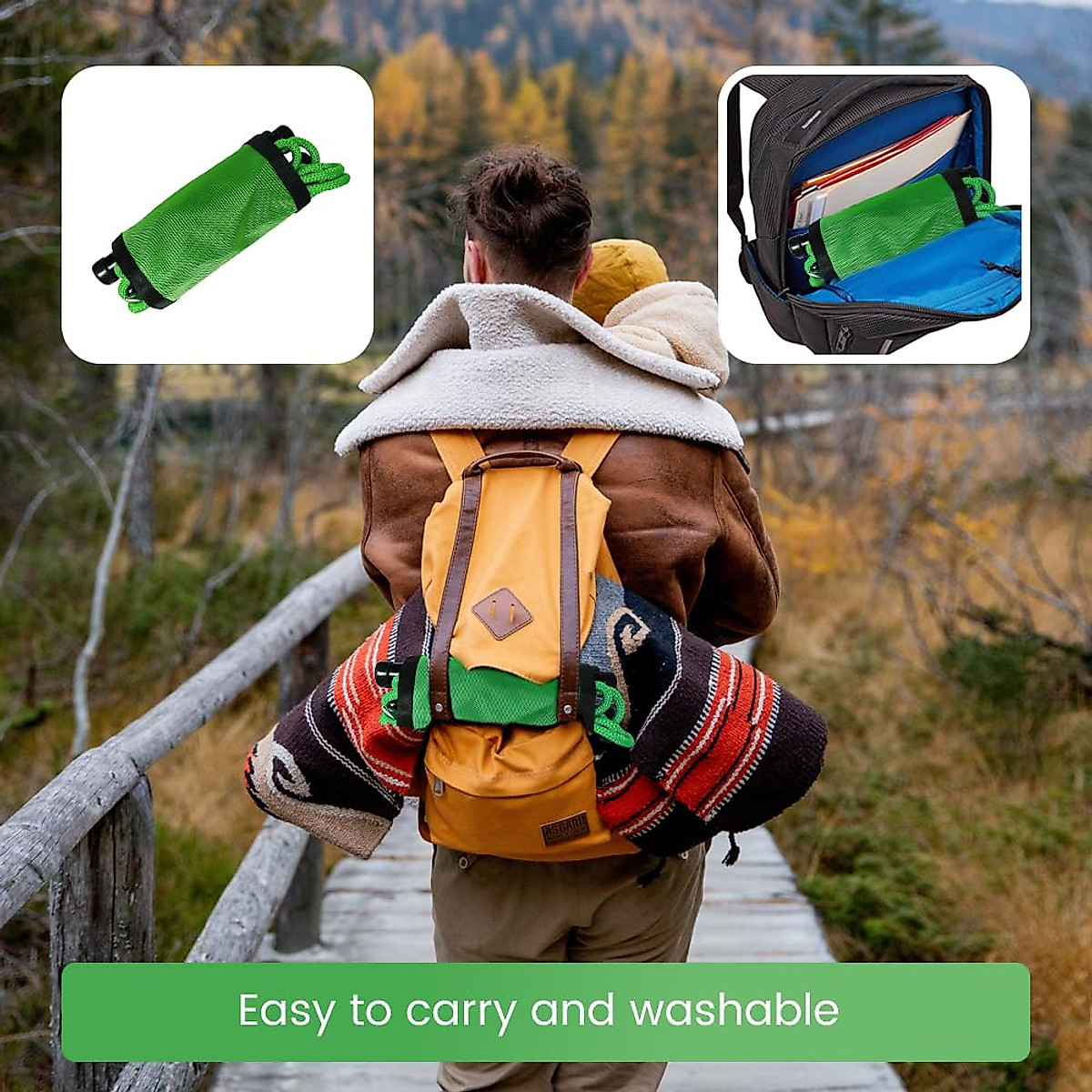 ROPECUBE Children Outdoor Swing Seat, with Adjustable Ropes, Kids Safety Playground Swing Seat Replacement, Belt Swing, for Indoor Outdoor Backyard Play (Green)