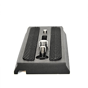 TOSICAM 2pcs Quick Release Plate Tripod Mounting Plate for Camera Mount with 1/4 3/8 inch Screws Manfrotto MVH500AH 501HDV 502A 503HDV 504 701HDV MH055M0-Q5 Innorel f60 Miliboo MYT802 RC5