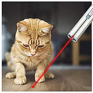 LOZZBY Cat and Dog Toys 2PCS Red Light Interactive Toy for Indoor Kitten Tease AAA Battery Carabiner