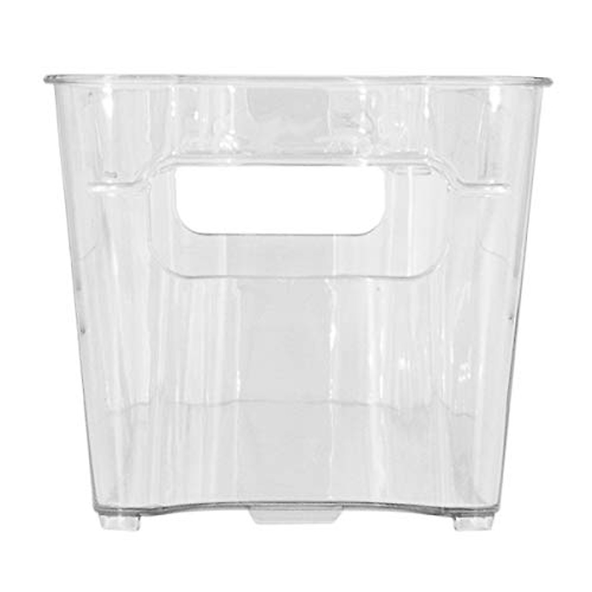 Glad Plastic Refrigerator Organizer Bin – Clear Stackable Fridge/Freezer Storage Container, 14.5” x 4.2” x 4”