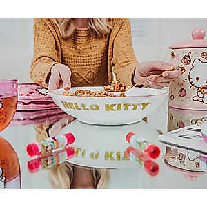 Sanrio Hello Kitty Rainbow 9-Inch Ceramic Coupe Dinner Bowl