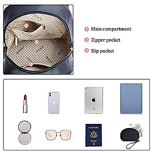 KKXIU Girls 3pcs Small Cute Backpack Purse Women Fashion Mini Daypack with Tassel (A-Black)