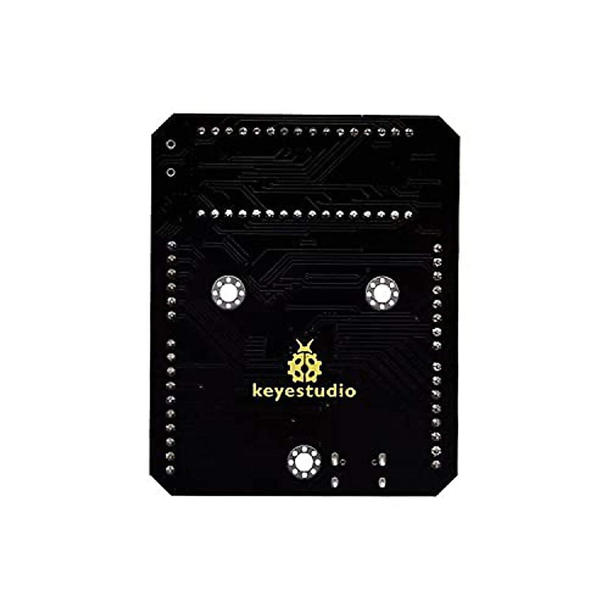 KEYESTUDIO Max Control Board for Arduino Uno with Three LEDs, Two 6812Rgb LEDs, Two Button Switches, a Buzzer, a Microphone Sensor, a Light Sensor, and an 8 * 16 Dot Matrix