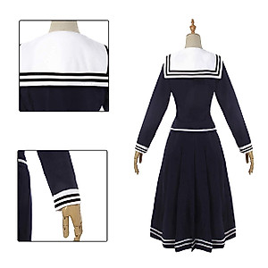 CR ROLECOS Toko Fukawa Cosplay Outfit Japanese Sailor School Uniform Cosplay Costume S