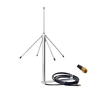HYS 433Mhz 3dbi Omni Antenna 50 Ohm GSM Aerial W/3M(9.8ft) RG58 Coaxial Cable SMA Male Plug and Mounting Bracket