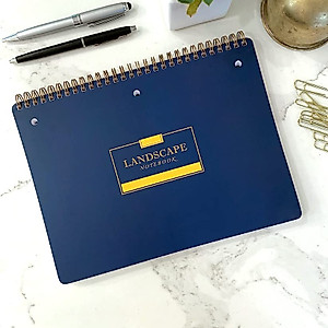 Landscape Notebook - 10" x 7.5" Horizontal Lined College Ruled, 160 pages (80 sheets)