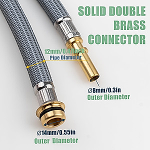 88624000 Pull-Out Hose for Hansgrohe Kitchen Faucets, Pull Down Spray Hose for 95507000 95506000, Kitchen Faucet Replacement Parts, 59inch