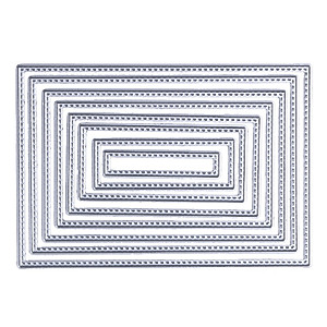 Cutting Dies Stencil Triangle Square Rectangle Round Ellipse Metal Mould for DIY Scrapbook Album Paper Card