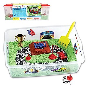 Creativity for Kids Sensory Bin: Race Track - Fine Motor Skills Toys for Kids, Pretend Play Preschool Toys for Toddlers Ages 3+
