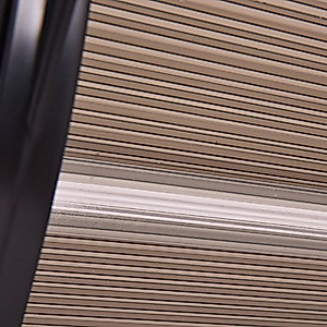 Tangkula 40"x40" Window Awning, Modern Polycarbonate Front Door Canopy, Window Door Cover for Rain Snow Sunlight Protection, Patio Window Hollow Sheet for Doors and Windows (Brown with Black Edge)