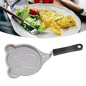 TOPINCN Mini Egg Pan, Nonstick Egg Frying Pan Omelet Pan Innovative Korean Breakfast Pot DIY Mini Breakfast Pan Small Egg Pancake (Bear)