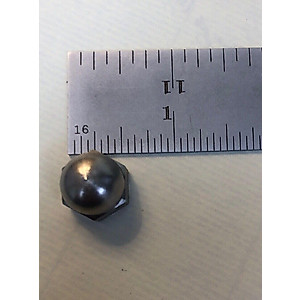 5/16 Acorn Cap Nut Extra High & Wide Round 5/16-18 Solid 18-8 9/16x9/16 WxH (50)