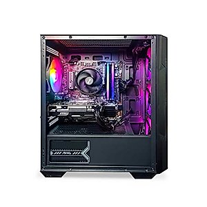 NSX Gaming PC Desktop – AMD Ryzen 5 5500 3.6 GHz, GTX 1650 D6 Ventus XS, 512GB M2 NVME, RGB RAM 16G DDR4 3600, 650W 80PLUS Bronze PSU, Windows 11 Home 64-bit Built in USA