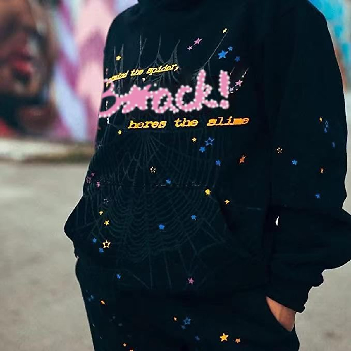 Hip Hop Spider Hoodies Set Y2k Hoodie Tracksuit Pullover Sweatshirt for Women Men Matching Hoodies for Couples