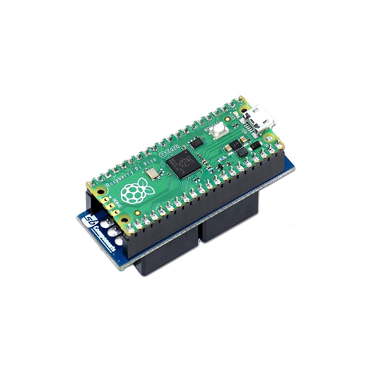 sb components Pico Dual Channel Relay HAT 2 Channel Relay Board for Raspberry Pi Pico