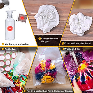 PATIFEED Tie Dye Kit - Tie Dye Kits for Kids with 4Oz Bottles 26 Vibrant Colours, Permanent Non-Toxic Tye Dye Kit for Large Groups, Tie Dye Party Supplies(Dye up to 45 Project)