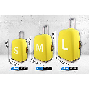 Bigcardesigns Blue Butterfly Luggage Covers Apply to 22-26 Inch Travel Suitcase M