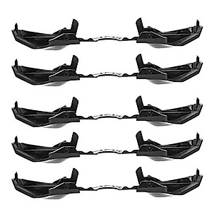 5PCS Solid Black LB RB Bumpers Triggers Buttons with T8 T6 Screwdrivers Replacement for Xbox One Elite Controller
