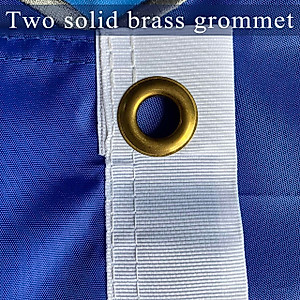 Embroidered US Air Force Flag 3x5 Double Sided- 3Ply Heavy Duty 300D Nylon 4 Rows Sewn- All Weather US Airforce Flag for Outdoor/Indoor with 2 Brass Grommets