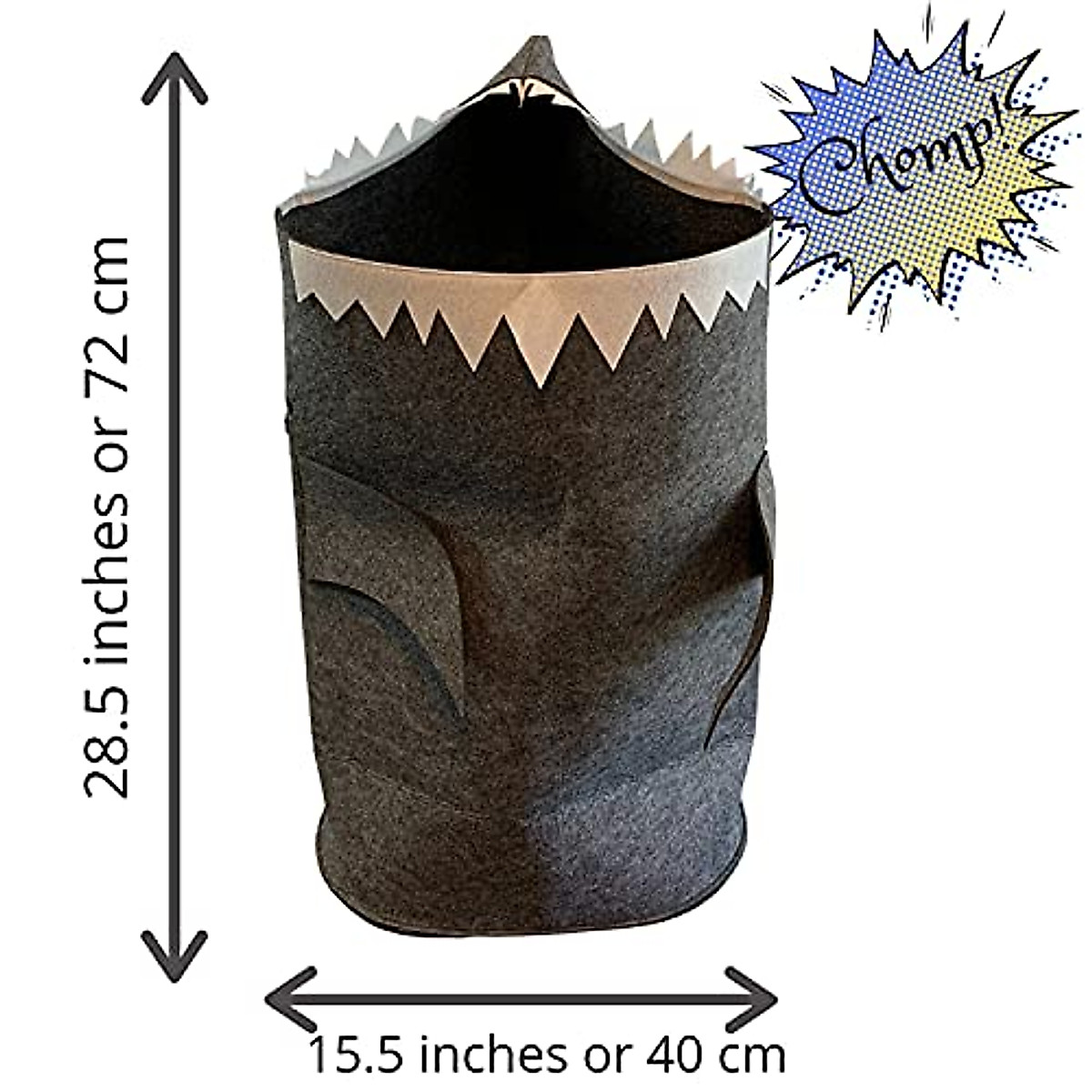 Storage Bin Hamper Laundry Basket or Large Storage Baskets for Kids Boys and Girls Bedroom or Playroom Shark Theme