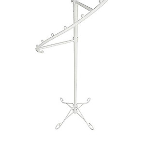 FixtureDisplays® 60" High Spiral Clothing Rack with 20 Ball Stops, Versatile Apparel Hanger Floor Stand Display Rack 16967-NPF
