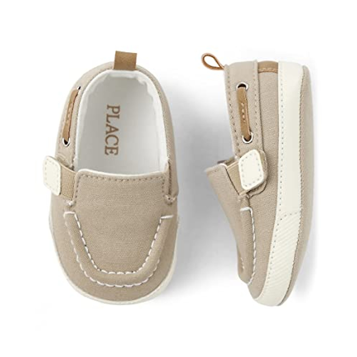 The Children's Place Baby Boys Newborn Boat Shoes, Lt Tan, 0 3 Months Infant