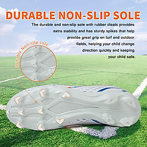 Kids Soccer Cleats Boys Girls Football Cleats For Big Boy Zapatos Para Niños Soccer Shoes For Boys Youth Softball Cleats Baseball Cleats Professional Spikes Competition Football Boots AG FG
