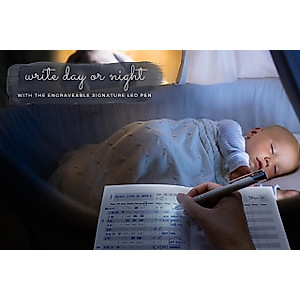 La Morsa baby log book tracker & journal for mom - daily log book to record newborns & babies feeding, poop, sleep & breastfeeding schedule - includes baby growth charts & immunization - bonus LED pen