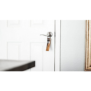 Door Stopper Decorative – 3Pcs Set Door Stop – Wooden Door Wedge – Beech Wood, Dark Acacia, Walnut – Lovely Bird Shaped Cute Door Stopper Wedge – Non-Slip Rubber Patches – Hanging Leather Strips