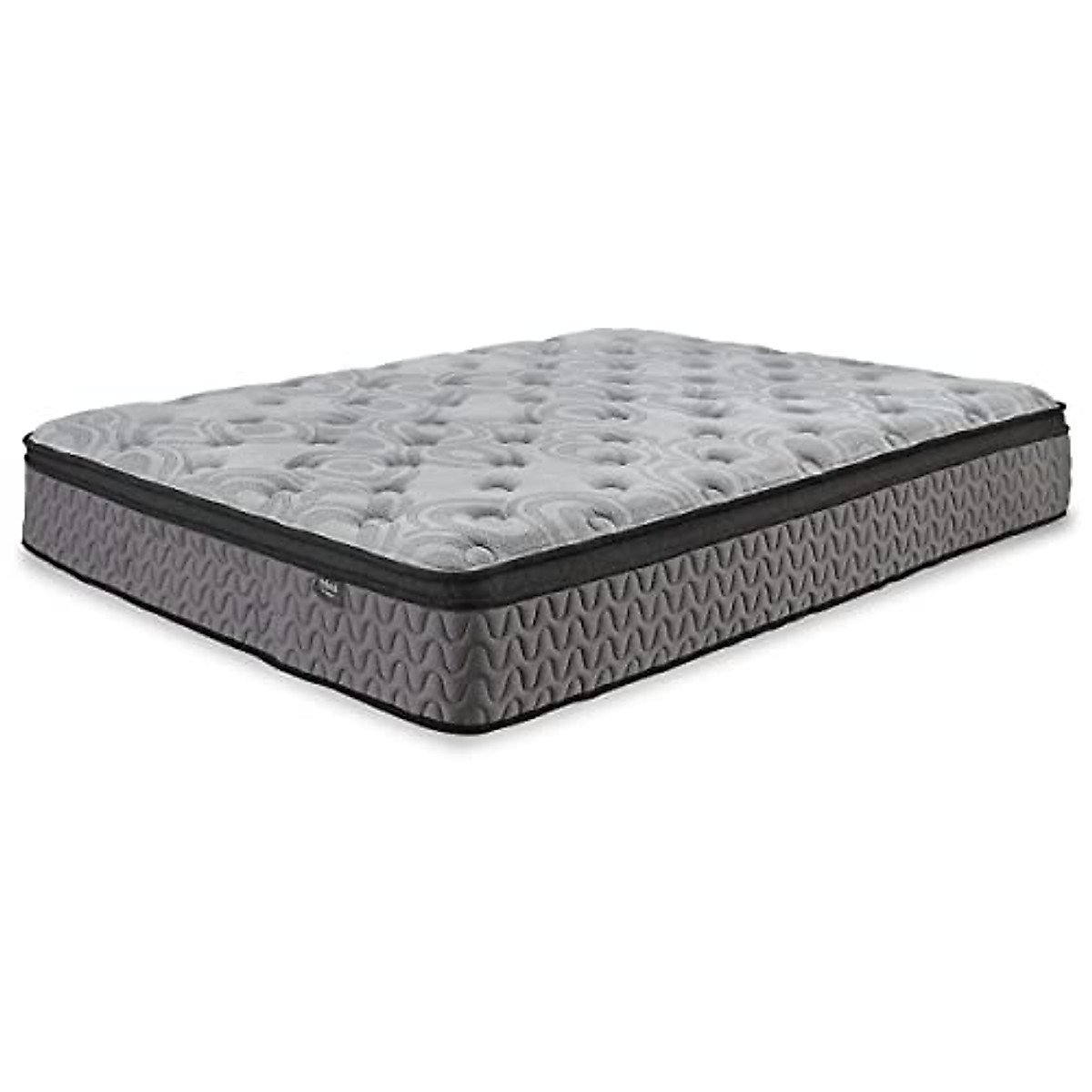 Signature Design by Ashley Queen Mask Augusta2 Mattress 12 Inch Euro Pillow Top Hybrid Mattress with Lumbar Support Gel Memory Foam