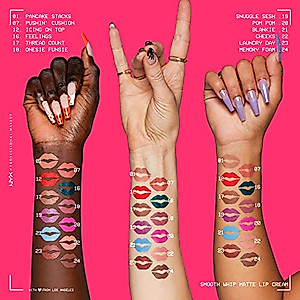 NYX PROFESSIONAL MAKEUP Smooth Whip Matte Lip Cream, Long Lasting, Moisturizing, Vegan Liquid Lipstick - Cheeks (Soft Pinky Nude)