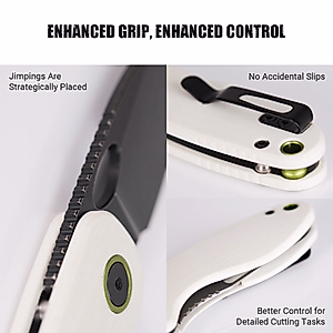 Vosteed Pocket Knife Folding Knife: 2.46" EDC Knife for Men Small Pocket Knives for Men Women Gifts Sharp Cool Pocket Knife with Clip Sandvik 14C28N Blade G10 Handle - Mini Acorn