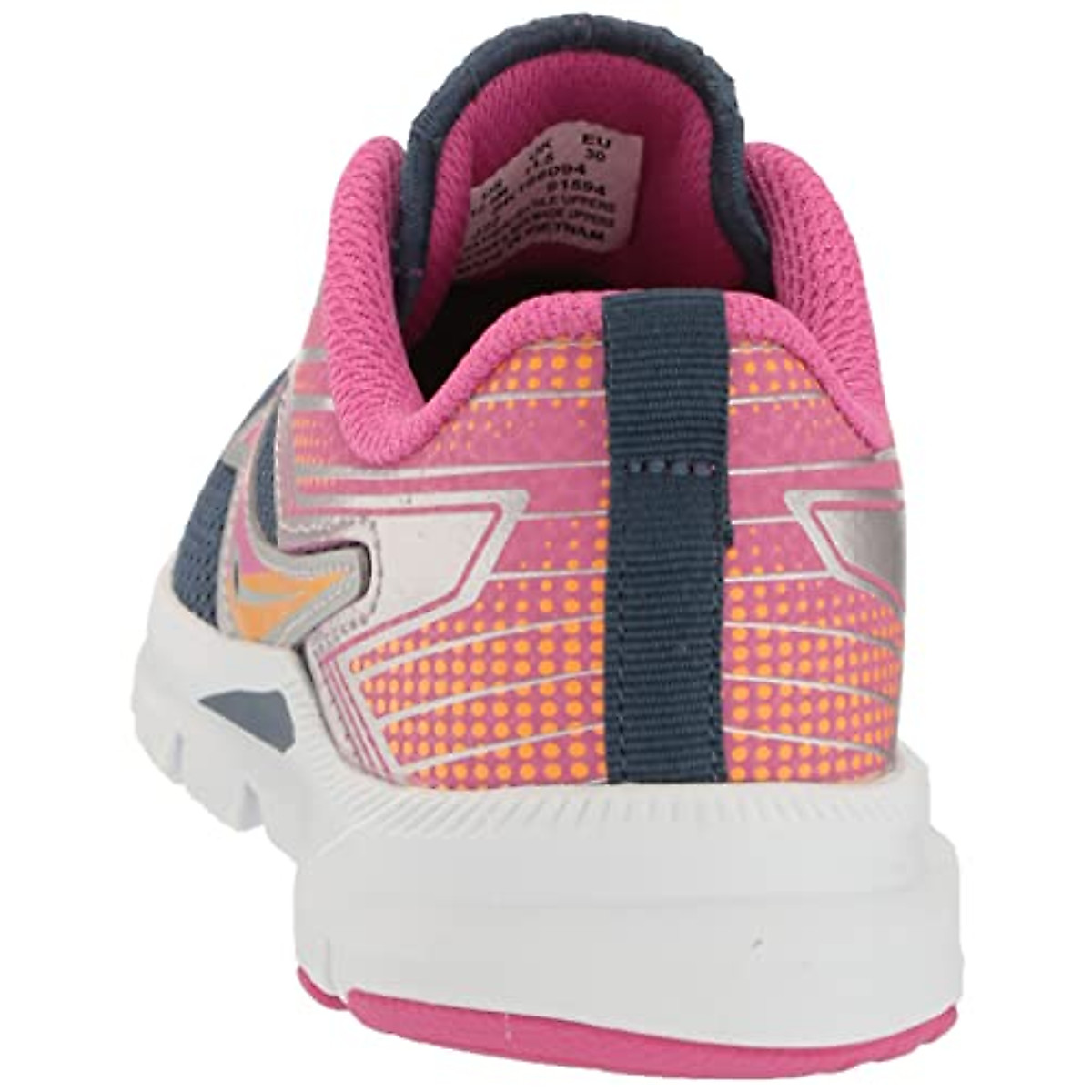 Saucony Axon Sneaker, Navy/Pink, 11.5 Wide US Unisex Big_Kid