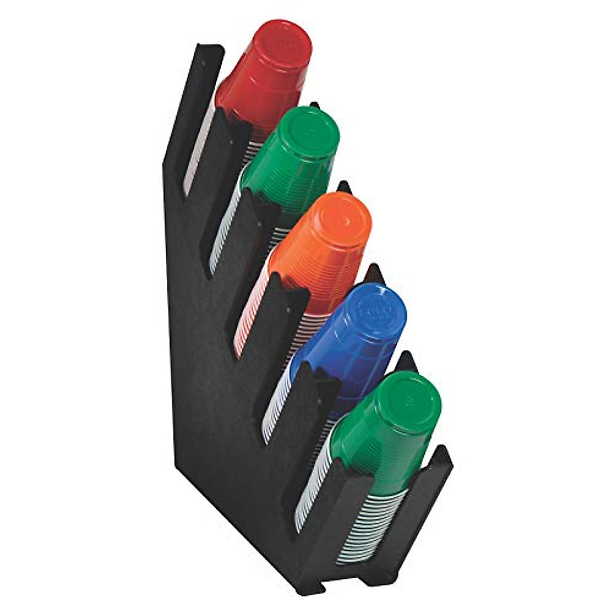 Dispense-Rite LID-5BT Five Section Countertop Cup and Lid Organizer and Holder, Durable Construction, Ideal for Restaurant Use