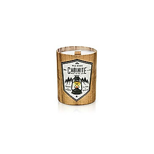 Cabinite Log Cabin Collection, Wild Woods Scented Candle. Eco-Friendly Candle Made with Coconut/Apricot Wax. Over 55+ Hour Burn time. Handmade in The USA.