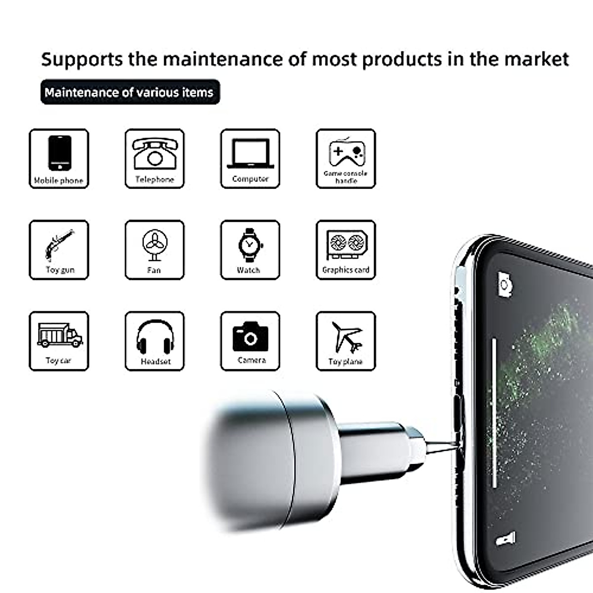 Mini Electric Screwdriver Small Portable Cordless Rechargeable with High Precision Torque Adjustable 24 Bits for Iphone Ipad Watch Camera Laptop Smartphone Macbook