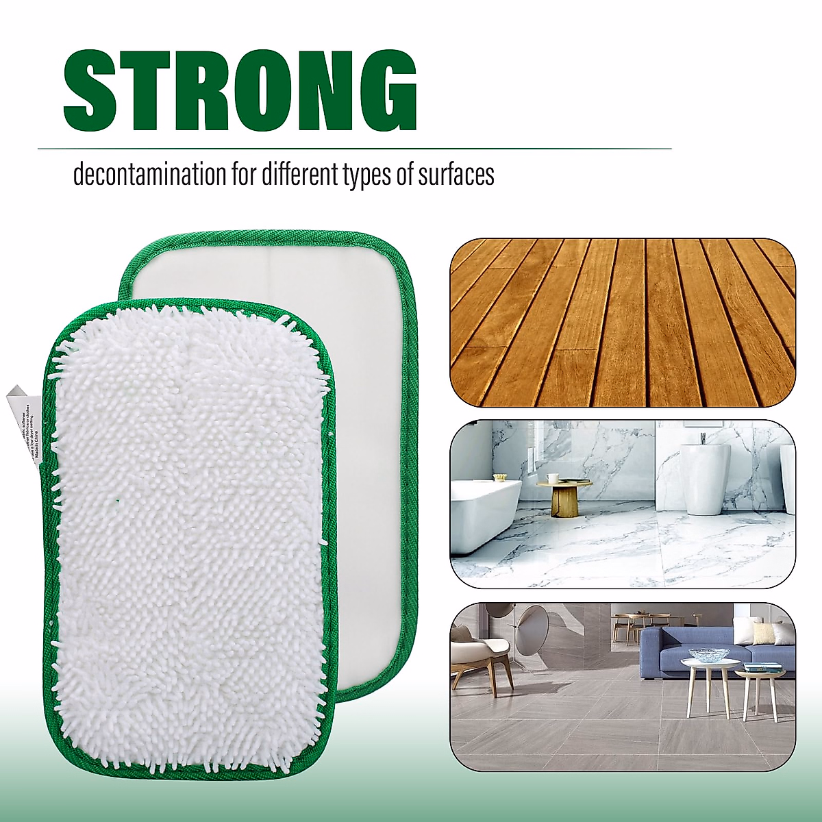 PROSOCOOL Steam Mop Pads 5 Packs Compatible with Shark Sonic Duo Floor Hardwood Floor Cleaner KD450W, KD400W, SP1000, ZZ500, ZZ510