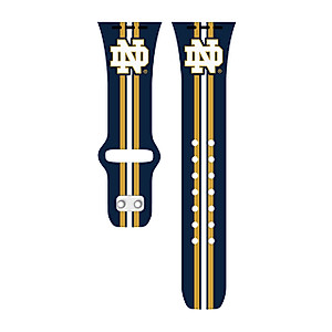 Affinity Bands Notre Dame Fighting Irish HD Combo Package Compatible with Apple Watch and AirPods Gen 1 & 2 (42/44/45mm Long Stripes)