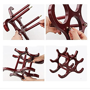 ZYZMH Kitchen Wooden Style Wine Rack Wine Holders Wine Bottle Display Stand Organizer Bar Storage Racks Dining Bar