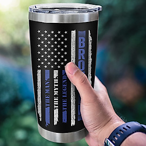 Big Brother Gift,Gifts for Brother Tumbler Coffee 20oz 1PC,Brother Birthday Gifts,Brother Gifts from Sister,Birthday Gifts for Brother,Best Gift Idea for Brother Men Him,Brother American Flag Cup