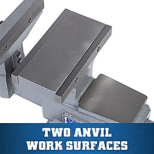 Wilton 8" Reversible Bench Vise, 9-1/4" & 14-1/2" Jaw Opening, 360° Swivel Base (4800R)