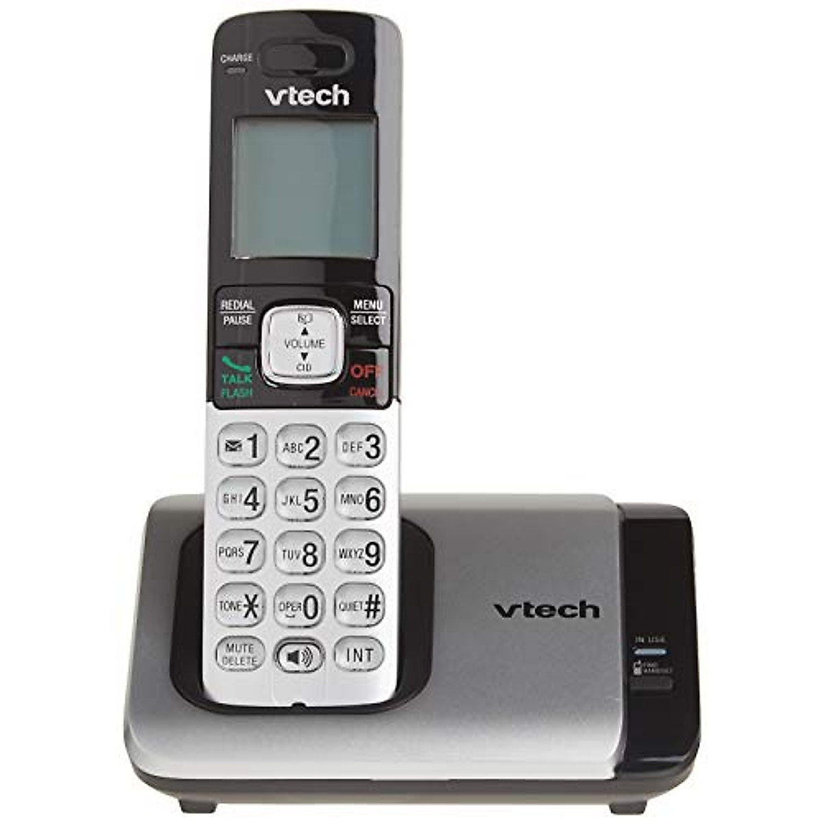 VTech CS6719-2 2-Handset Expandable Cordless Phone with Caller ID/Call Waiting, Handset Intercom & Backlit Display/Keypad, Silver