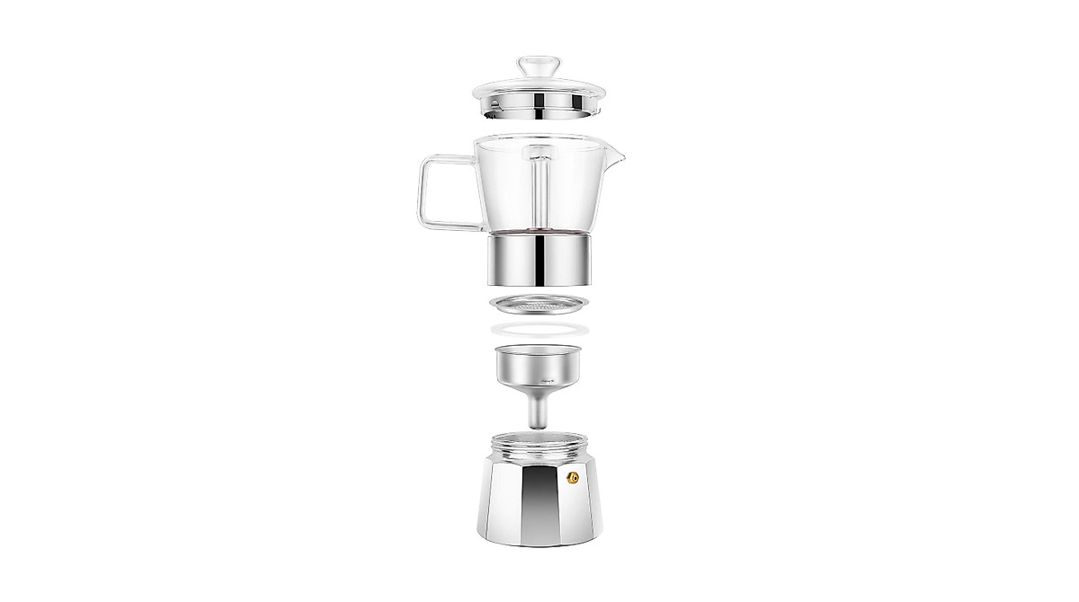 Geesta Moka Pot - Premium 6-Cup Espresso Maker