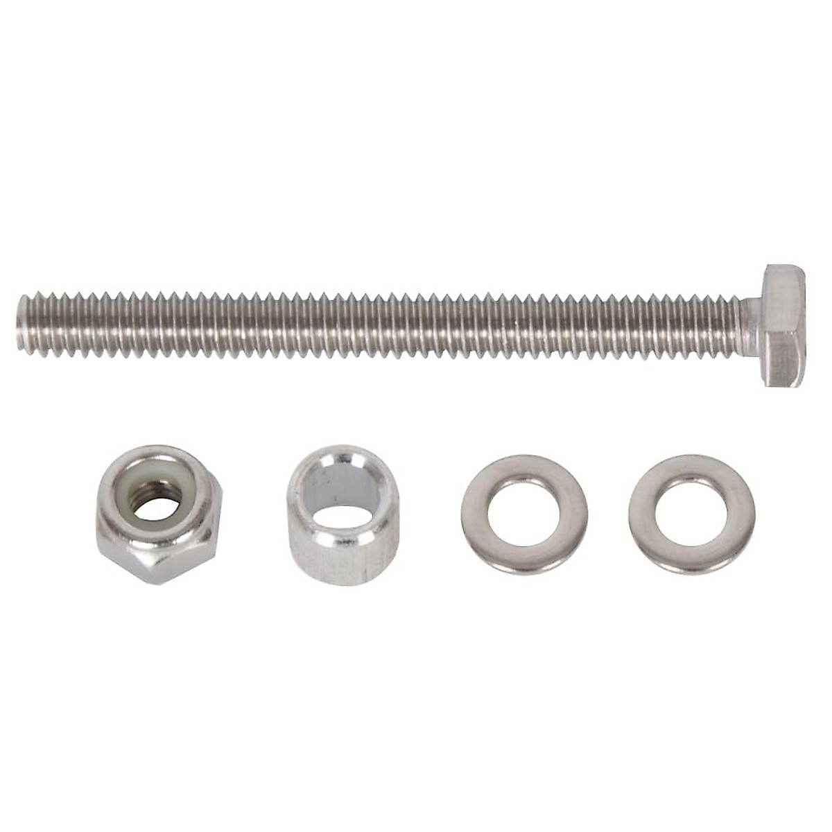 HECASA Deck Anchor Flange Cast Above Ground Pool Ladders Handrails or Slide - 1 7/8” Inch Diameter of 1.9" Aluminum White (1Pc)