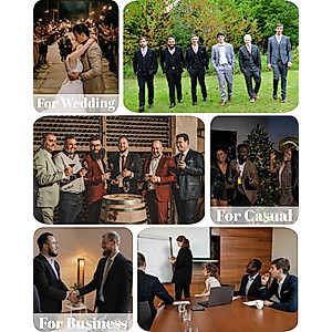 Men's Suit Jacket One Button Slim Fit Sport Coat Business Daily Blazer Large Z/Grey