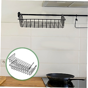 Zerodeko 2pcs Pegboard Grid Panel Board Shelf Storage Basket Grid Wall Basket Peg Board Accessoris Sundries Wall Shelf Grid Panel Board Basket Grid Panel Shelf Wire Straight Shelf